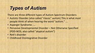 Autism disorder | PPTX