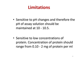 Lowry Protein Assay | PPTX