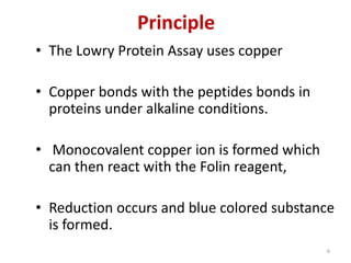 Lowry Protein Assay | PPTX