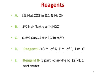 Lowry Protein Assay | PPTX