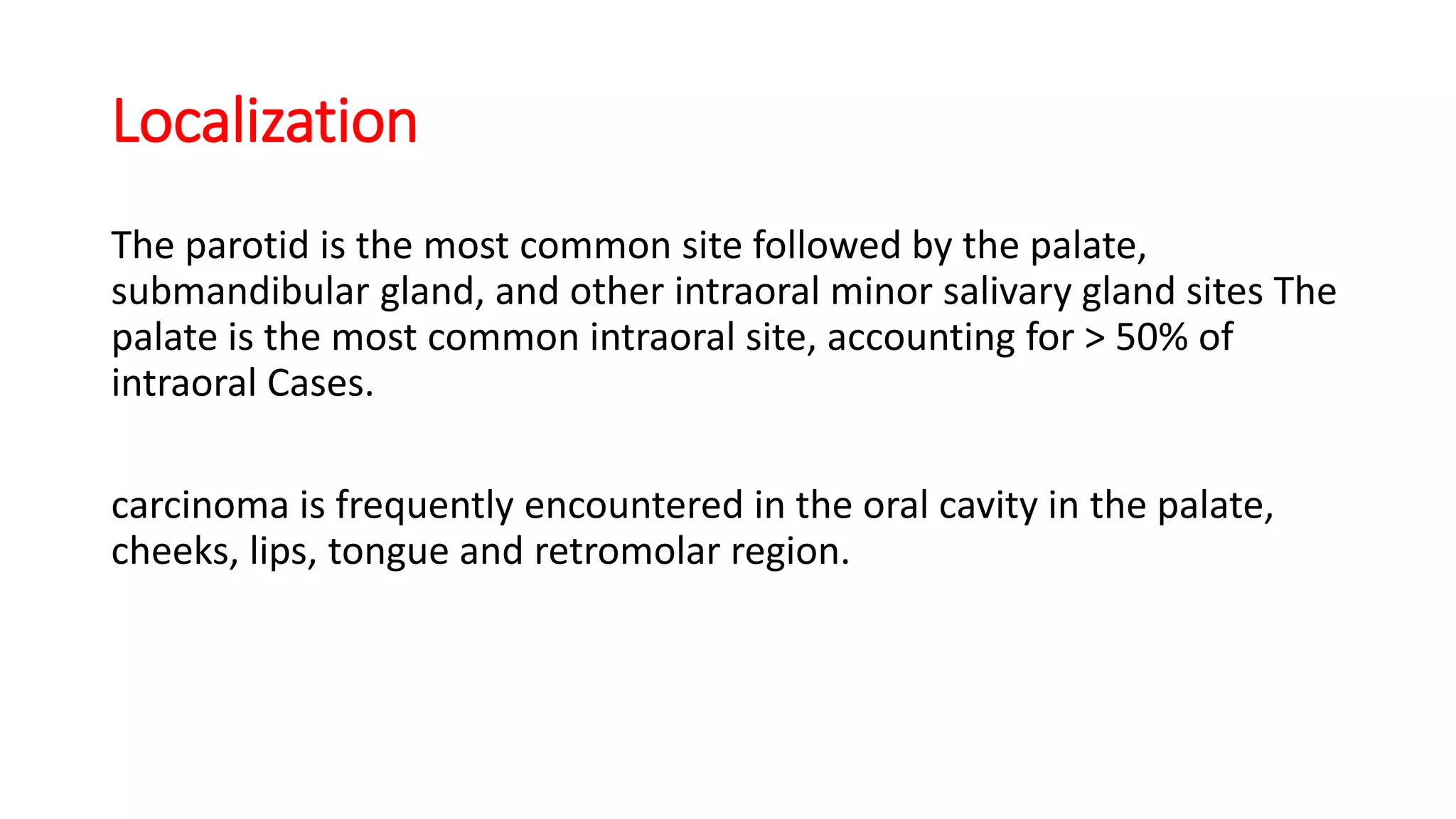 Mucoepidermoid Carcinoma Doctor Faris Alabeedi Msc Mmedsc Pgdip Bds Ppt