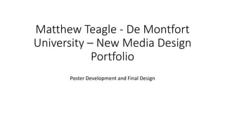 Poster development and final poster design | PPT
