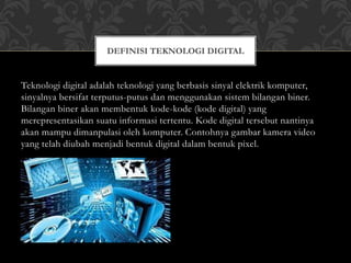 Teknologi Digital : Transmisi Data dan Penyimanan Data | PPTX