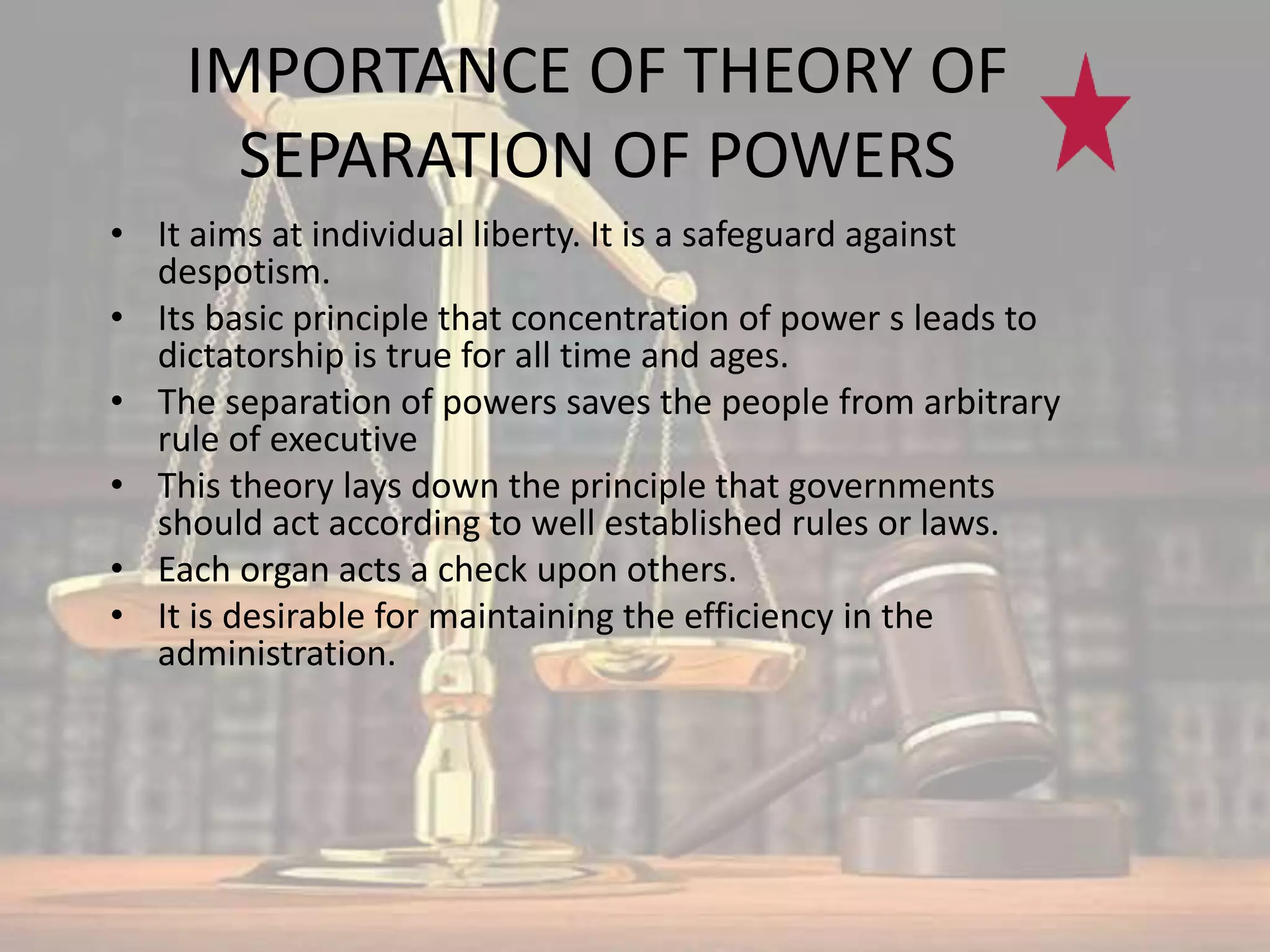 What is separation of powers and how is it ineffective in Pakistan? | PPTX