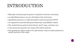 markov chain map generation | PPT