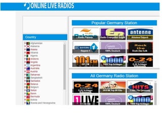 Online Radio Stations | PPTX