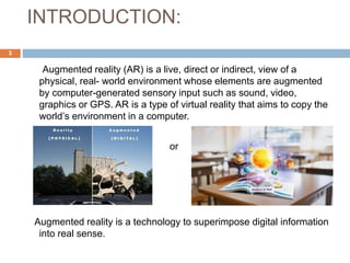 Augmented Reality | PPTX | Augmented Reality | Technology & Computing