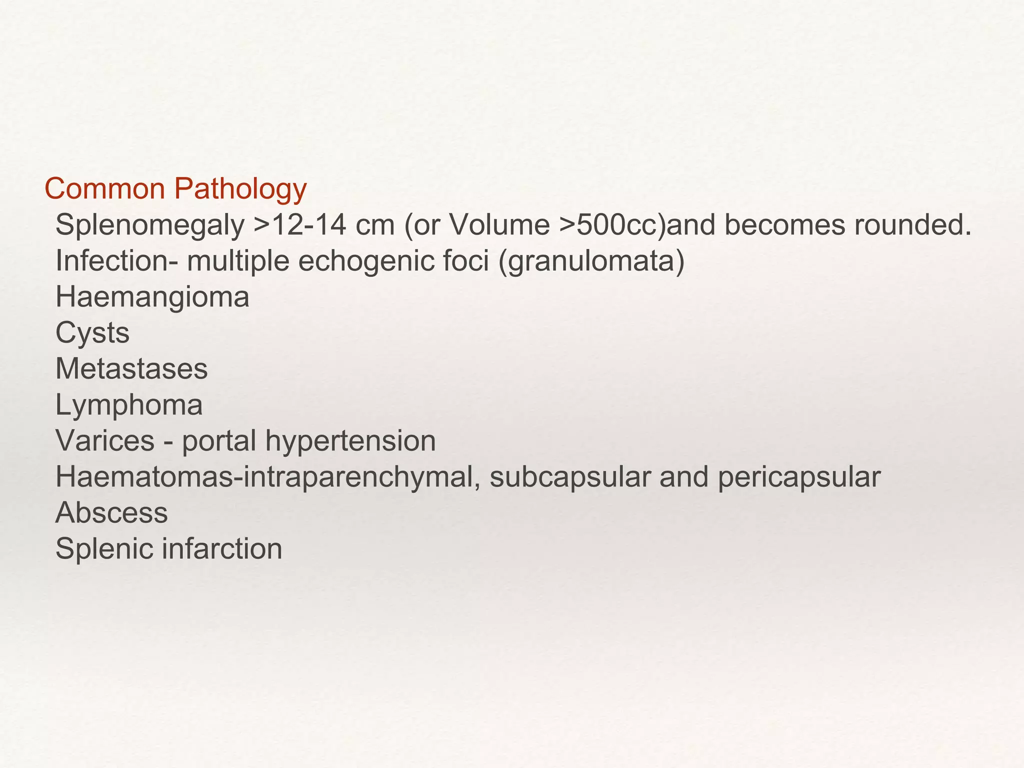 Ultrasound of pancreas and spleen | PPTX