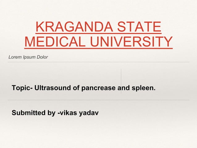Ultrasound of pancreas and spleen | PPTX | Digestive Disorders ...