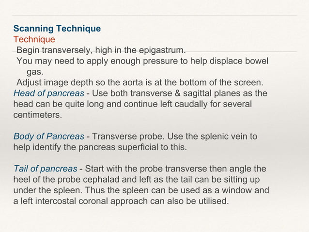 Ultrasound of pancreas and spleen | PPTX | Digestive Disorders ...