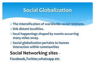 Globalization | PPTX