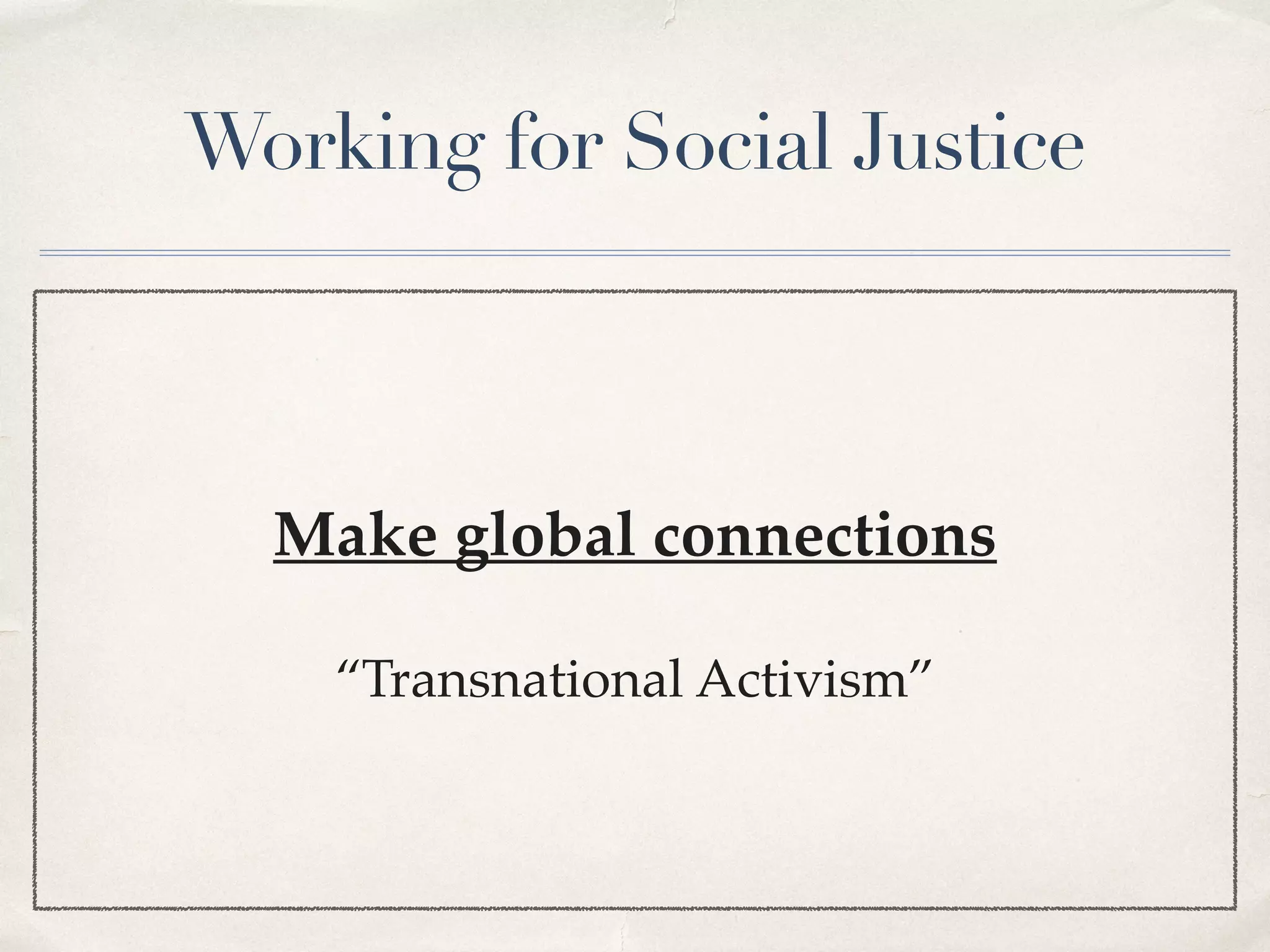 Applying Social Justice Principles to Global Health Practice | PDF