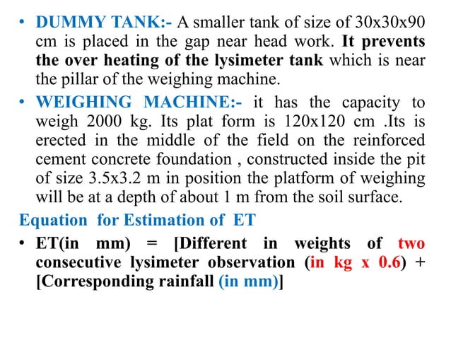 lysimeters | PPTX | Geology | Science