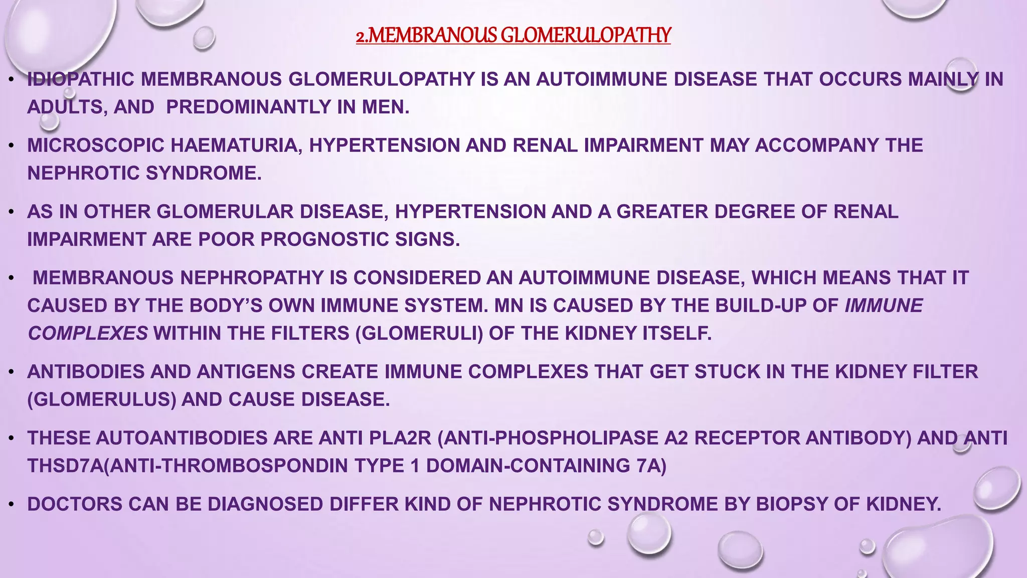 nephrotic and nephritic syndrome | PPTX