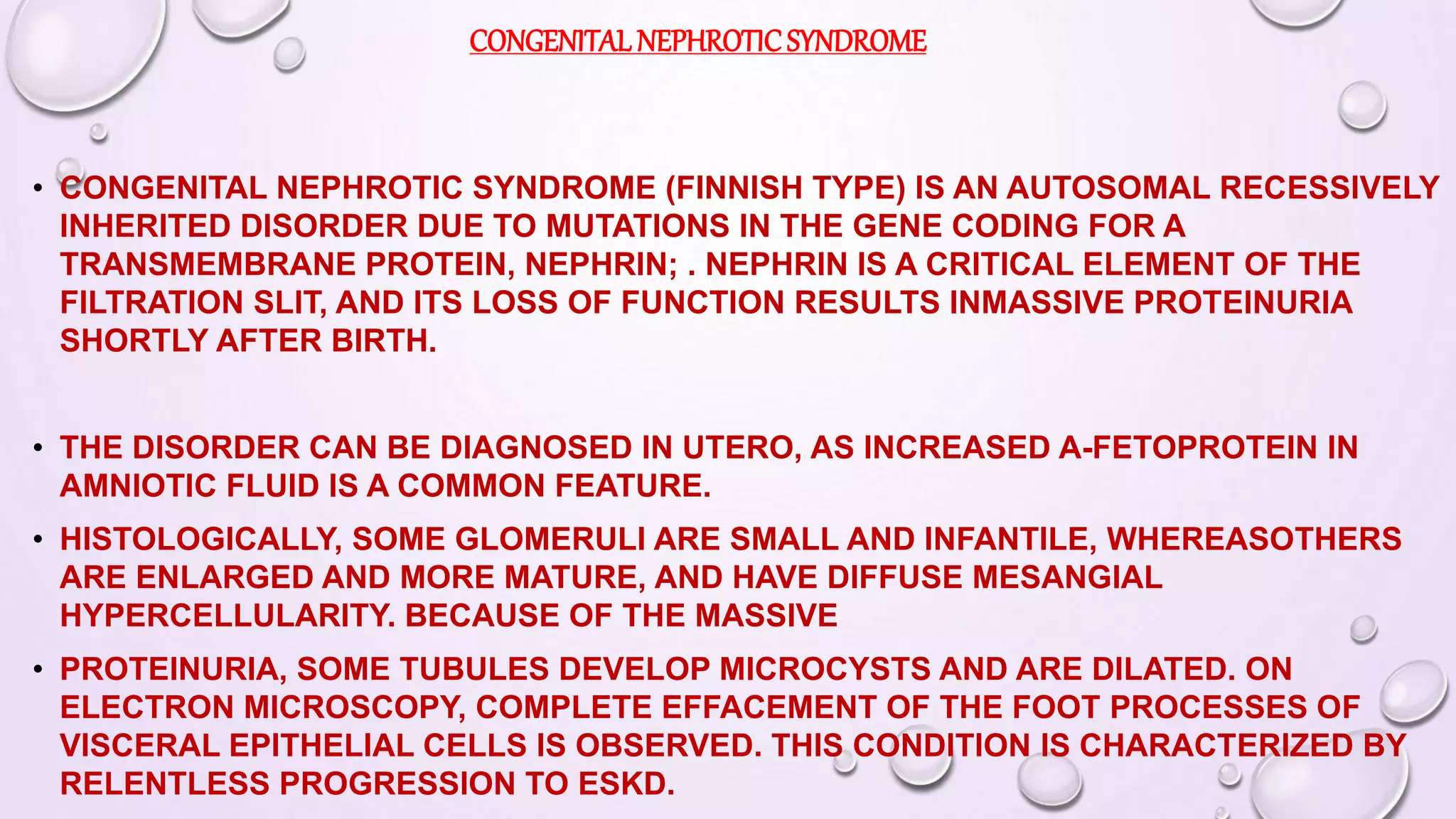 nephrotic and nephritic syndrome | PPTX
