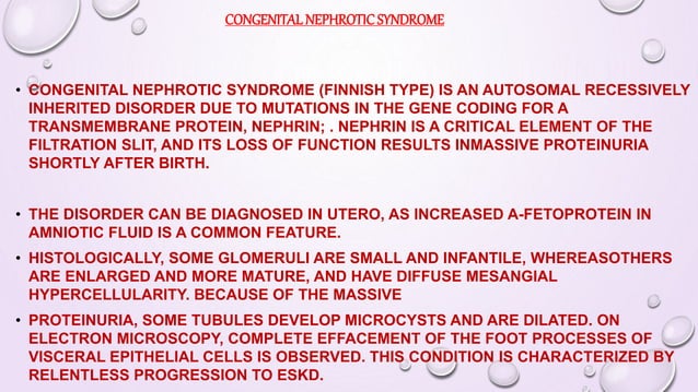 nephrotic and nephritic syndrome | PPTX