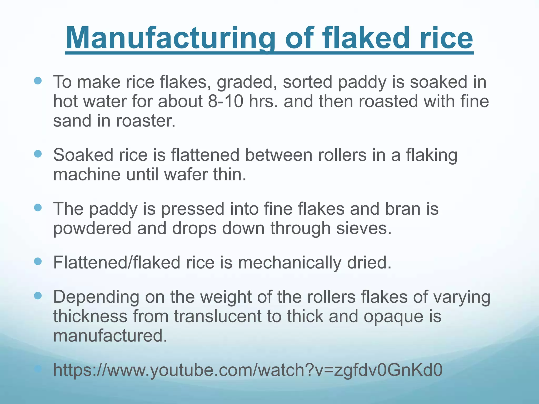 puffed and flaked rice | PPTX
