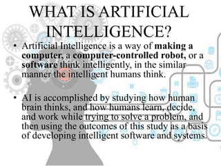 Artificial Intelligence Presentation | PPTX