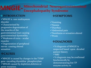 MITOCHONDRIAL DISORDER | PPTX