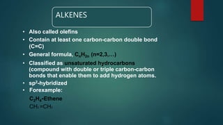 Alkene & its preparation | PPTX