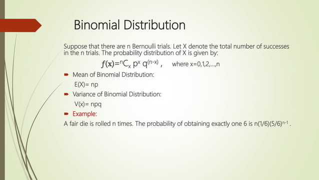Probability and Some Special Discrete Distributions | PPT