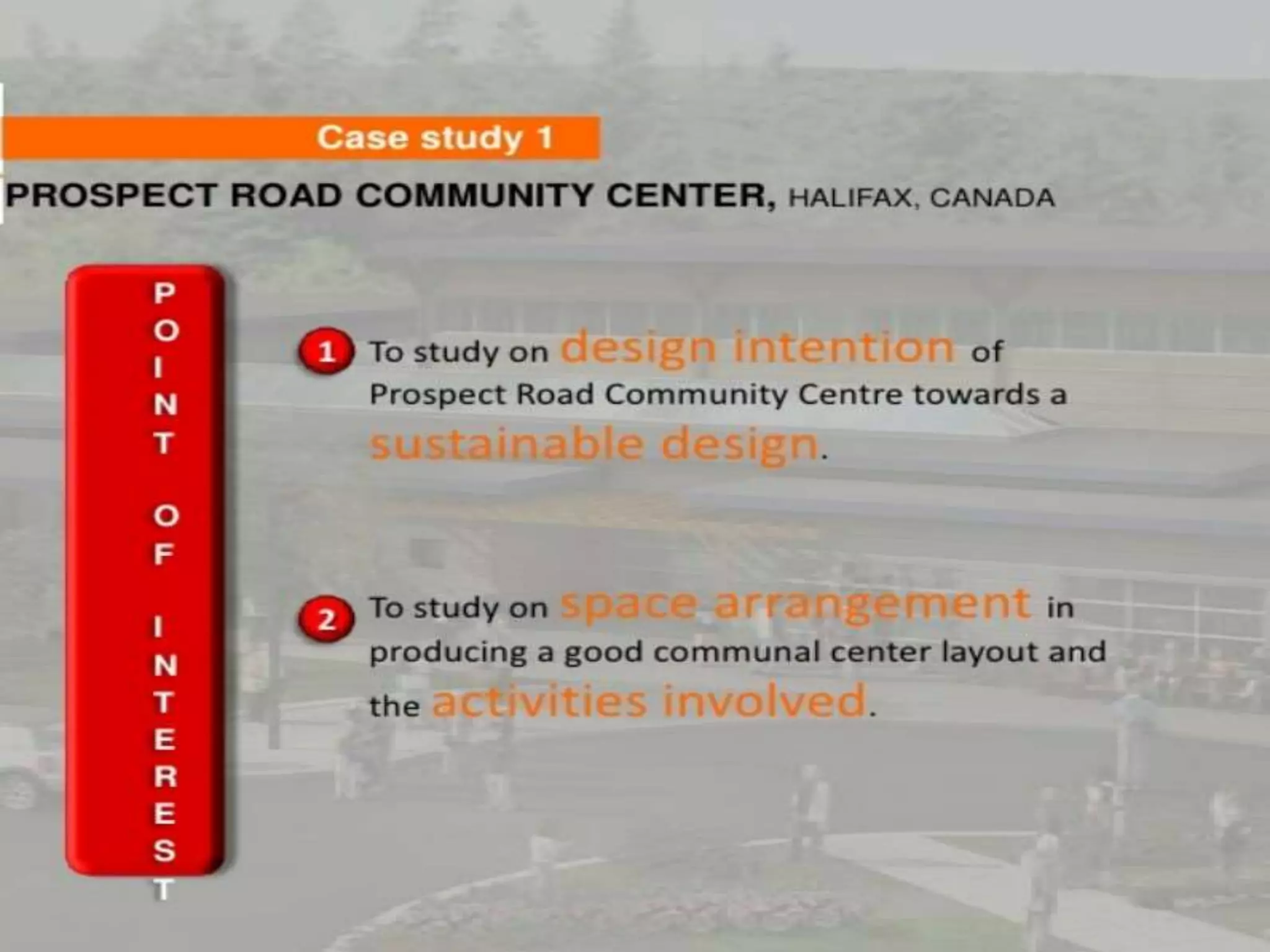 PROSPECT ROAD COMMUNITY CENTER | PPTX