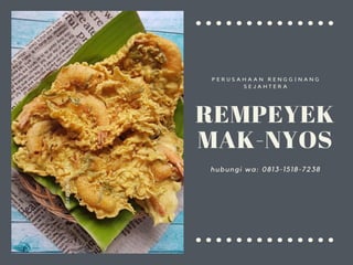 peyek rebon,peyek kacang ijo,peyek teri | PDF