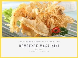 peyek rebon,peyek kacang ijo,peyek teri | PDF