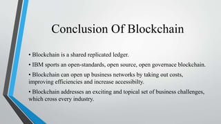 BLOCK CHAIN | PPTX