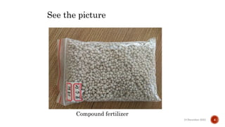 Manufacturing compound fertilizer byChemical Granulation.pptx