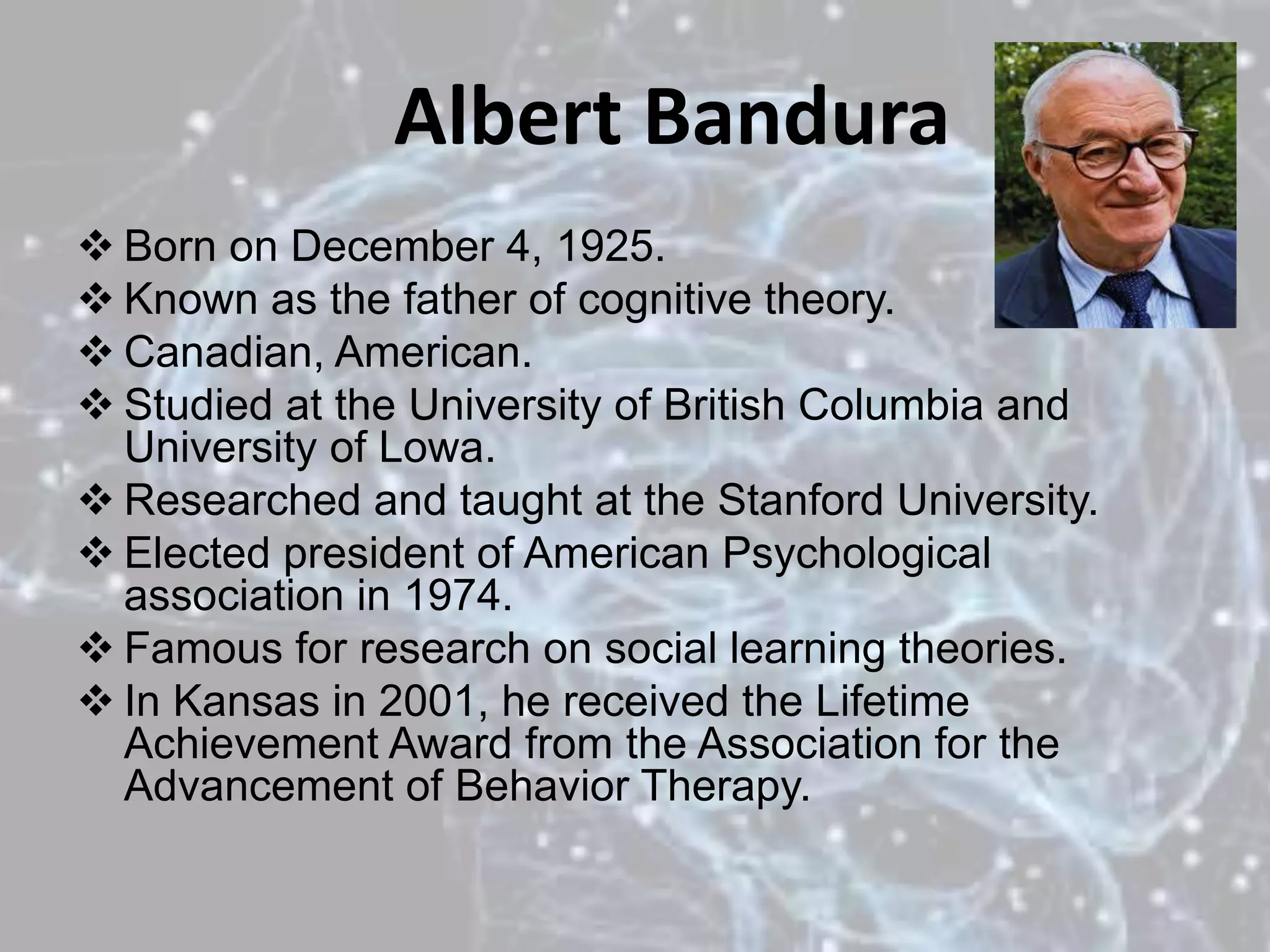 BANDURA SOCIAL LEARNING THEORY | PPTX