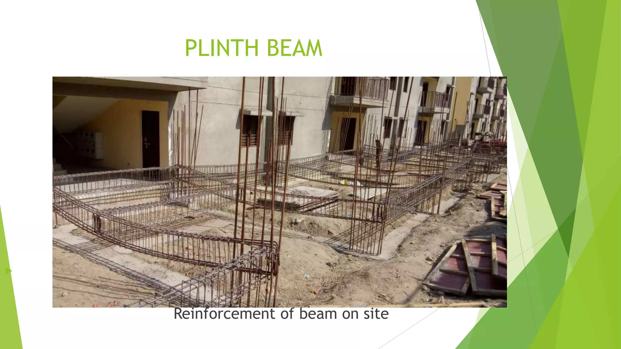 Presentation On Structure of Plinth Beam and Rebar Process | PPTX