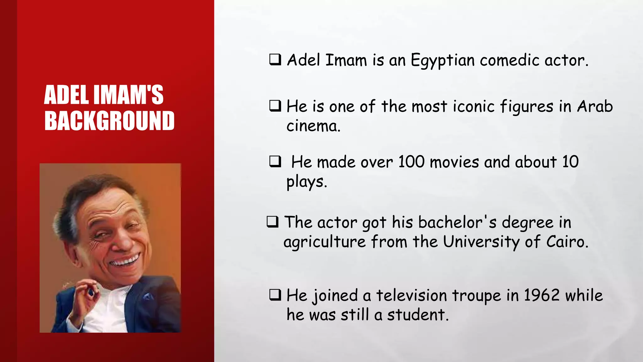 Adel Emam project | PPTX
