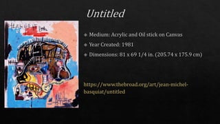 Jordan Thornton: JEAN MICHEL BASQUIAT | PPT
