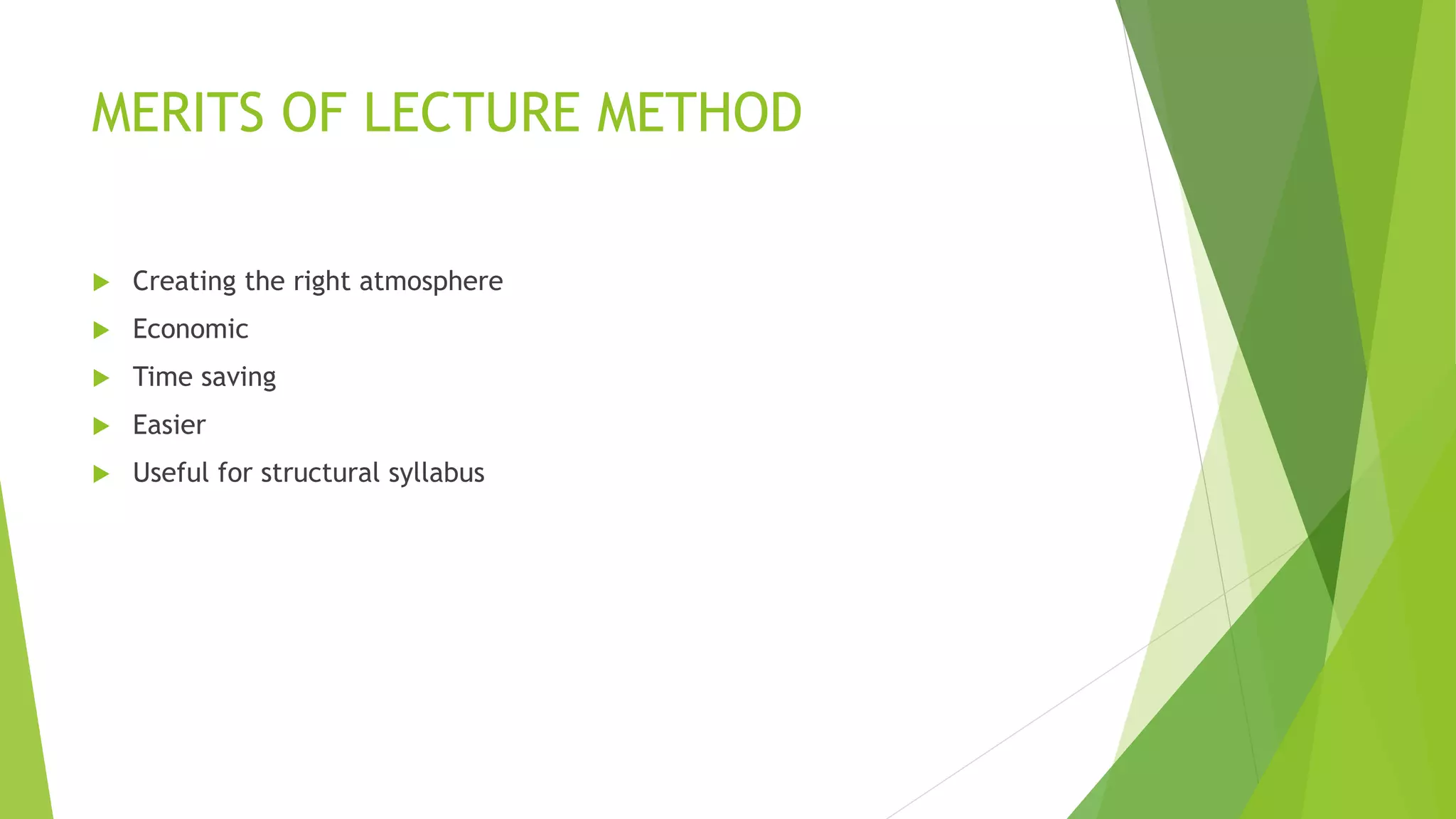 LECTURE METHOD OF TEACHING | PPTX | Education