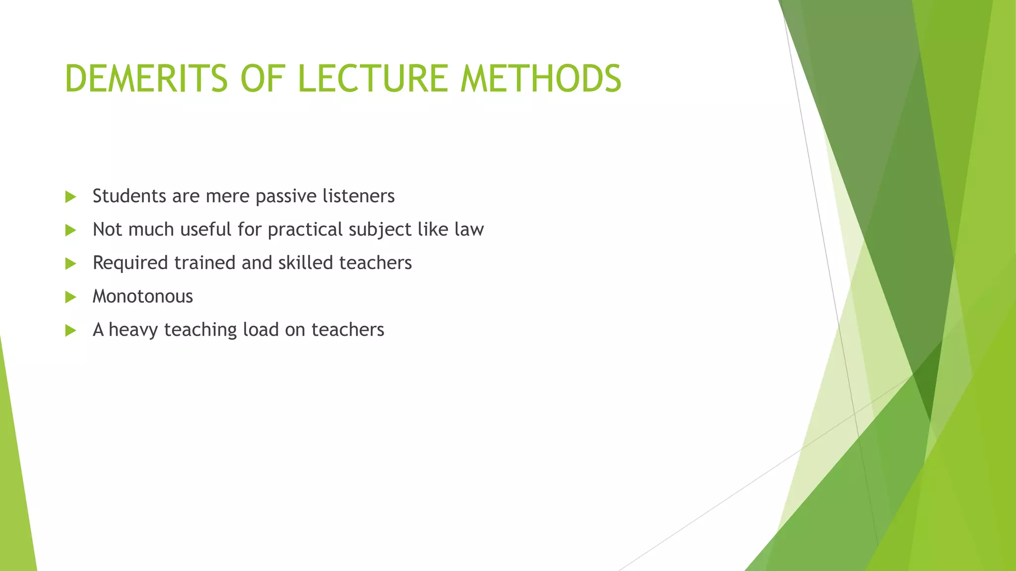 LECTURE METHOD OF TEACHING | PPTX