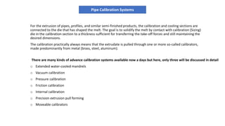 Pipe Extrusion Line | PPTX