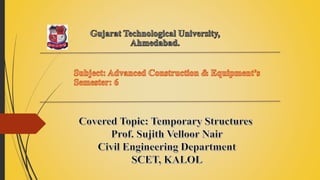 Temporary Works (Form Work) | PPTX