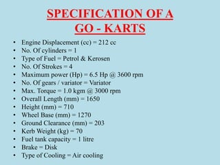 Go kart design project presentation | PPTX