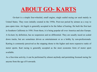 Go kart design project presentation | PPTX