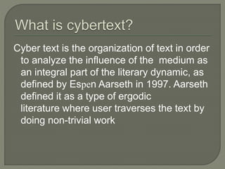 Cybertext | PPTX