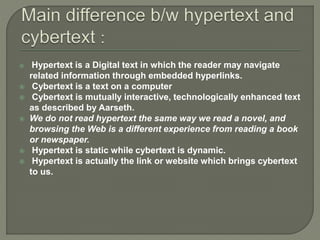 Cybertext | PPTX
