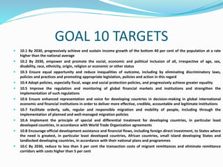 sustainable development goal 10 SDG 10 | PPTX