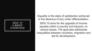 sustainable development goal 10 SDG 10 reduce inequality within and ...