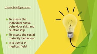 Measurement of intelligence | PPTX
