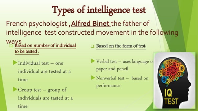 Measurement of intelligence | PPTX | Artificial Intelligence ...