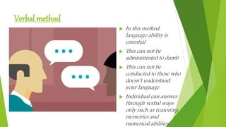 Measurement of intelligence | PPTX