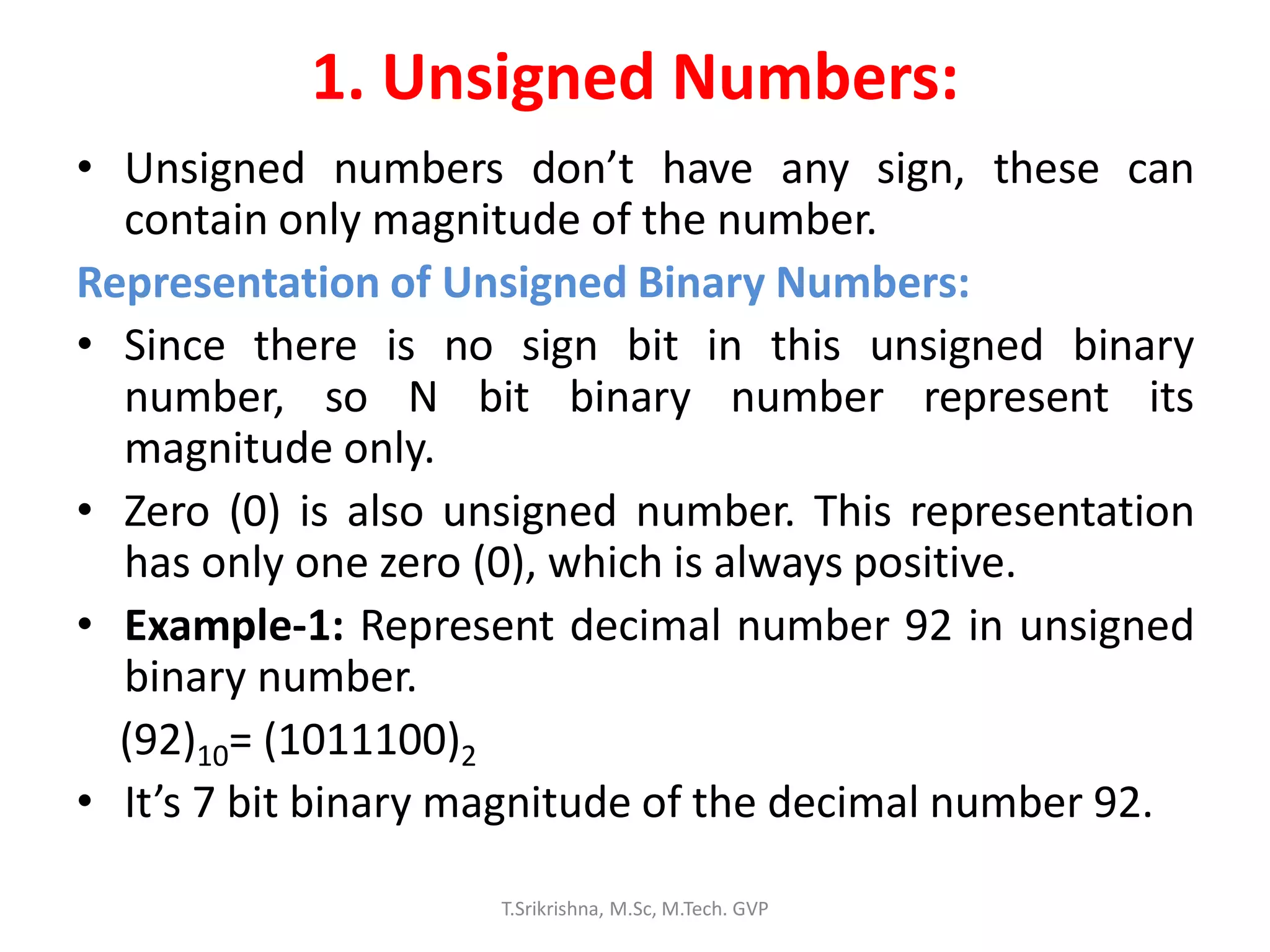 BInary Number Representation | PDF