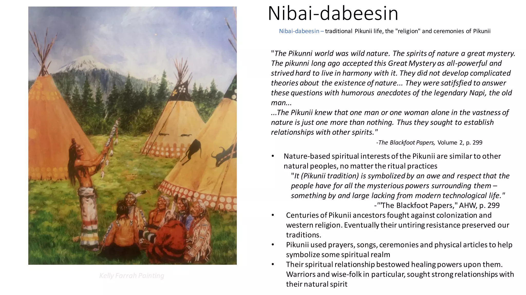 Presentation 2: Pikunii Traditions | PDF