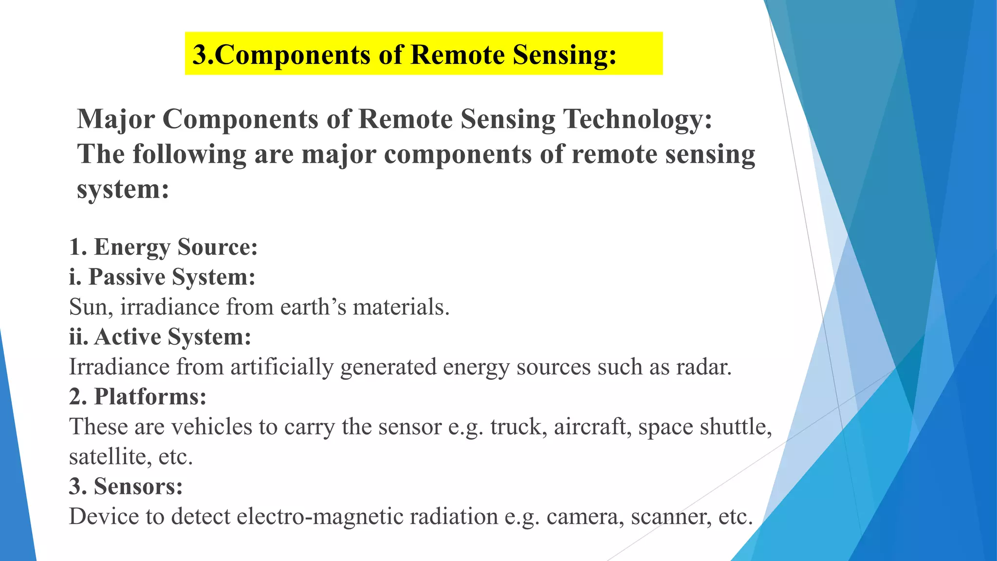 Remote Sensing: Meaning, Concept and Components | Geography | PPT